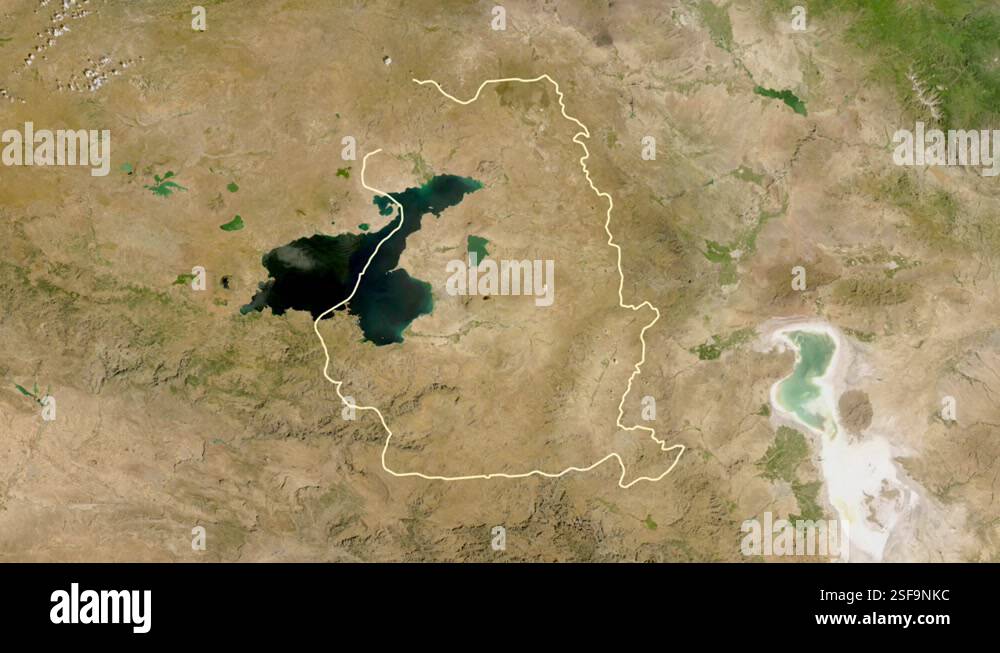 Van, Turkiye, Turkey, extruded. Satellite Stock Video Footage - Alamy