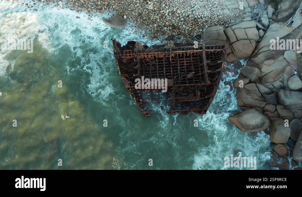 Antipolis Shipwreck Washes Up In The Shoreline Of Oudekraal Beach In ...