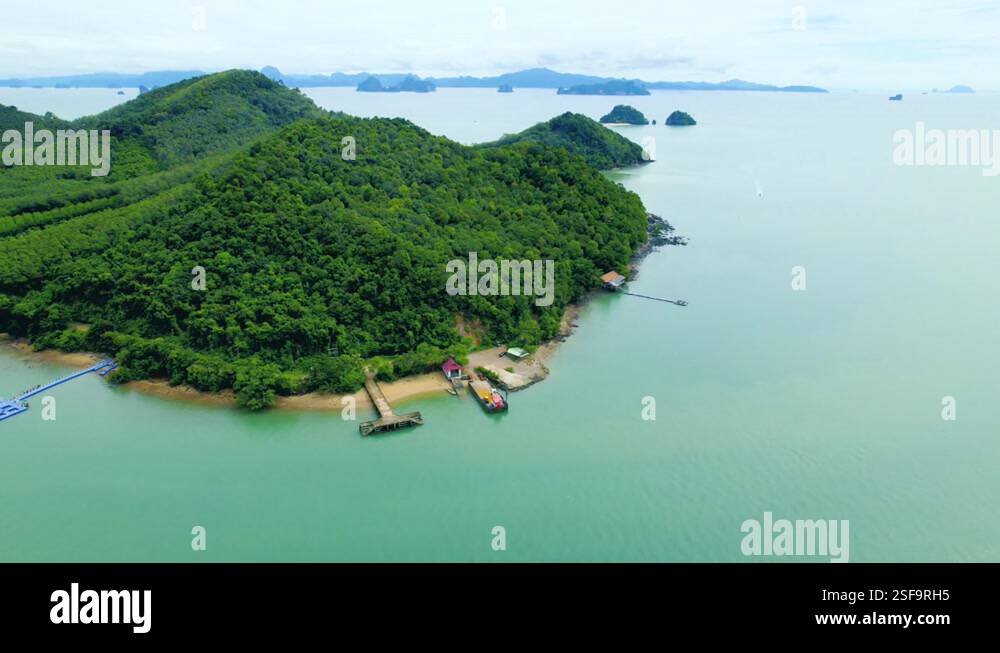 Aerial view of the spectacular Island Stock Video Footage - Alamy