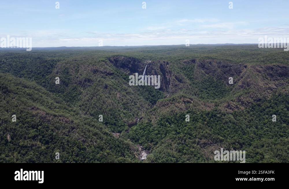 Dense Forest At Girringun National Park With Wallaman Falls In The ...