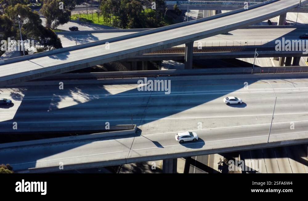 Bridges, Viaducts with car traffic. Complex Highway Junction Stock ...
