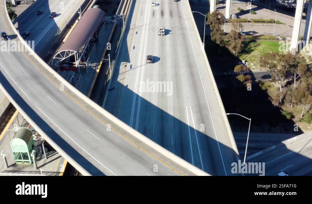 Bridges, Viaducts with car traffic. Complex Highway Junction Stock ...