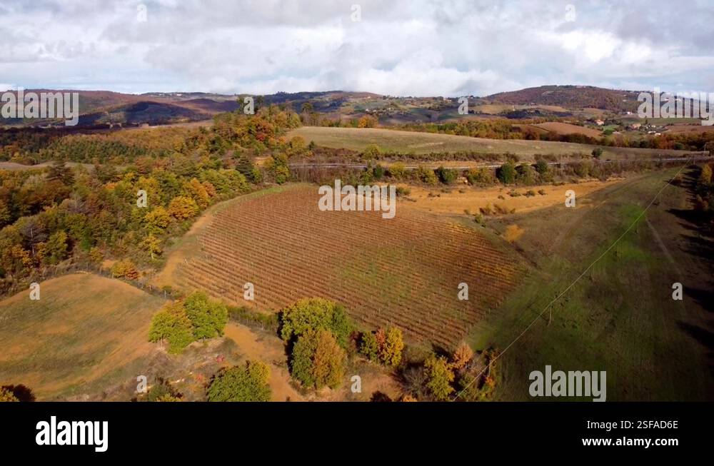 Tuscany from above - the most beautiful region of Italy Stock Video ...