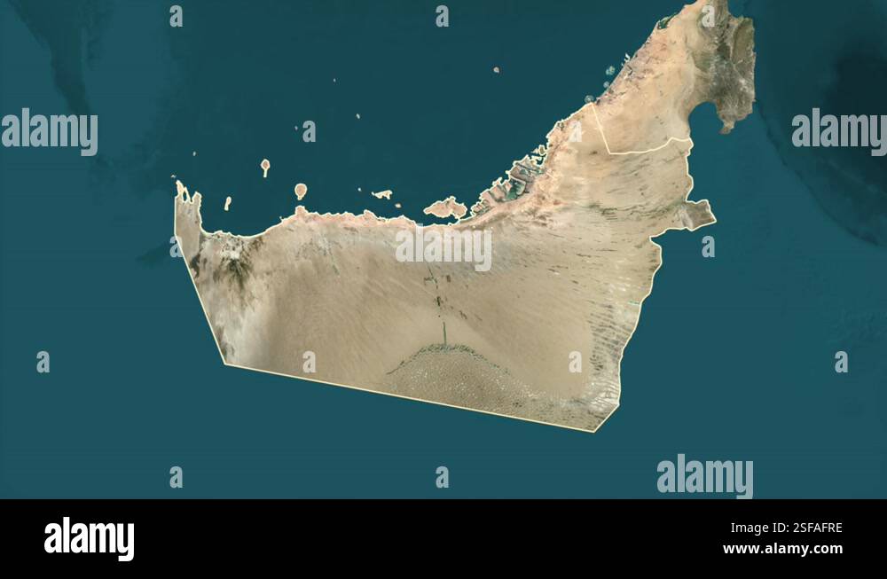 Abu Dhabi, United Arab Emirates, extruded. Satellite Stock Video ...