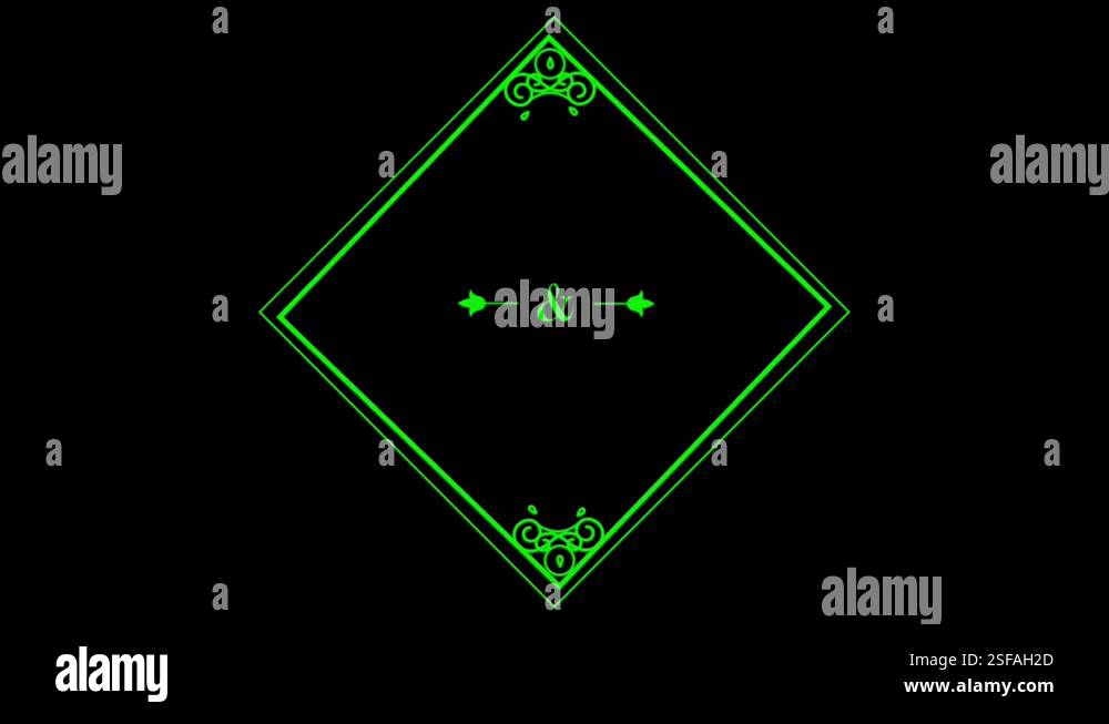 Animation hand draw frame roman style card for valentine's day isolate ...