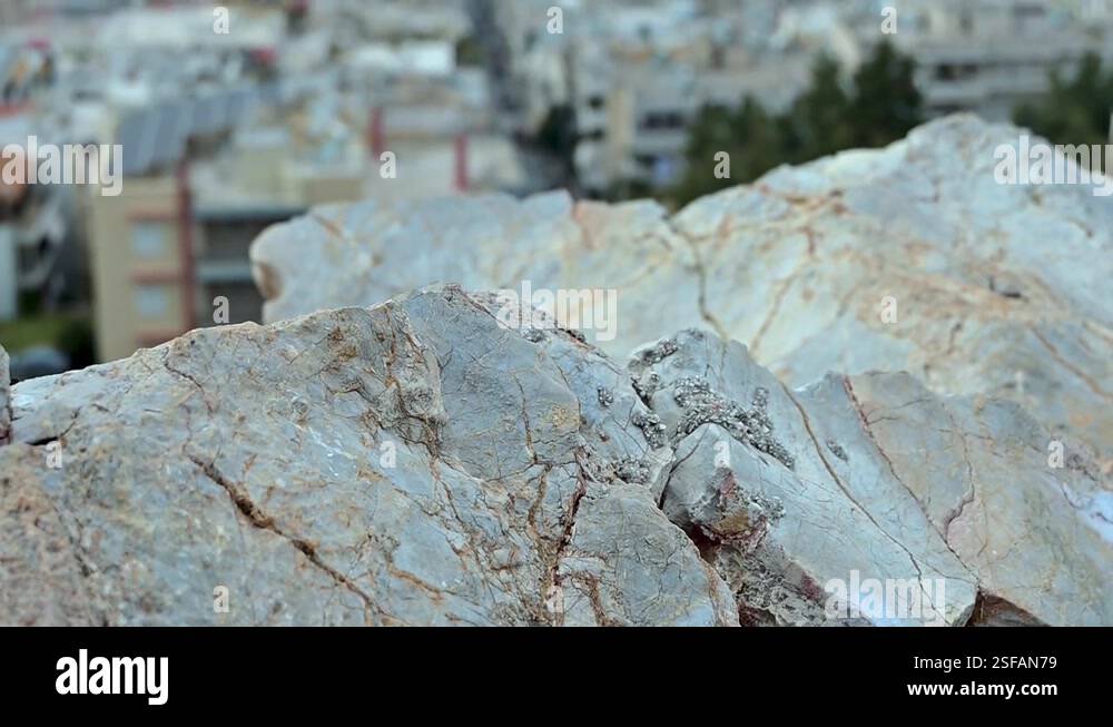 Tilt movement of camera reveals a part of Athens city-Greece Stock ...