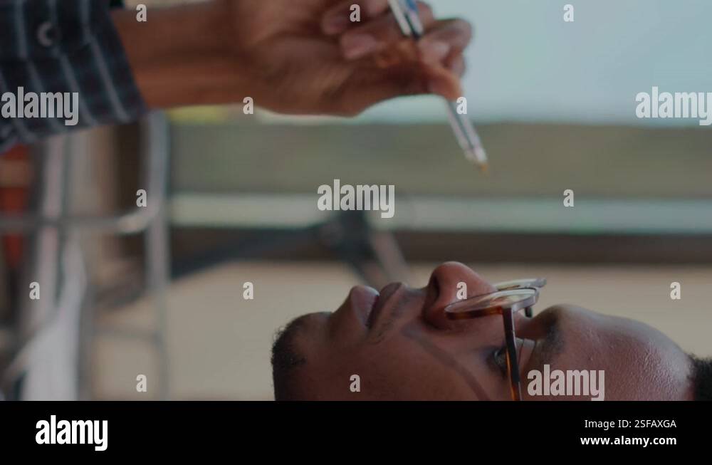 Vertical video: Pensive employee thinking about executive decision in ...