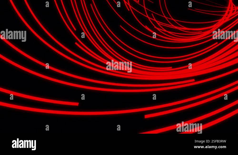 3D Streamline Drawing Red Bold VJ Loop Animation Background Stock Video ...