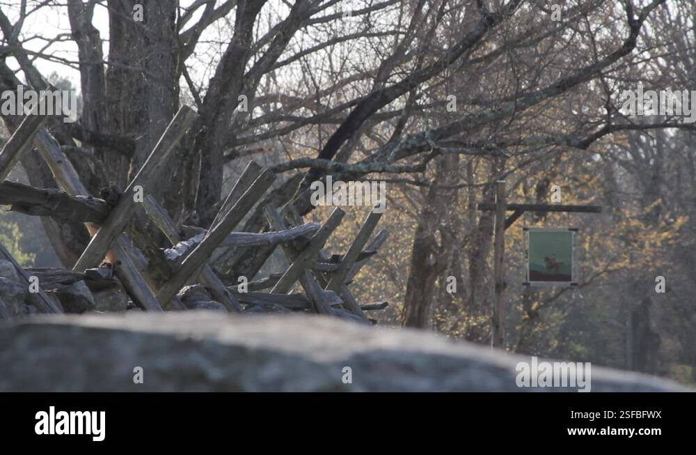 Colonial, 18th Century New England Snake Rail Fence and Stone Wall ...