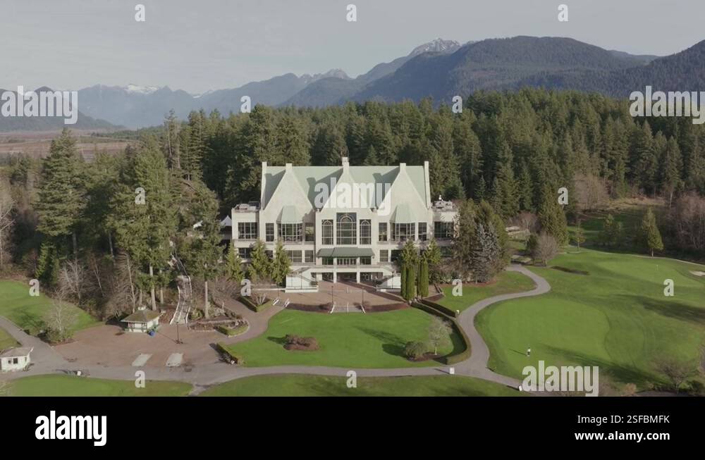 Aerial Shot of Swaneset Bay Resort and Country Club, swan e set, in 4K ...