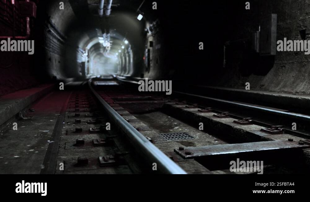 Deep metro tunnel under construction Stock Video Footage - Alamy