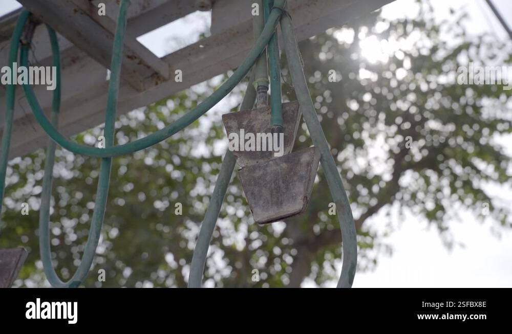 Hose With Steel Water Outlet Used In Cutting Makrana Marble Stone In A ...