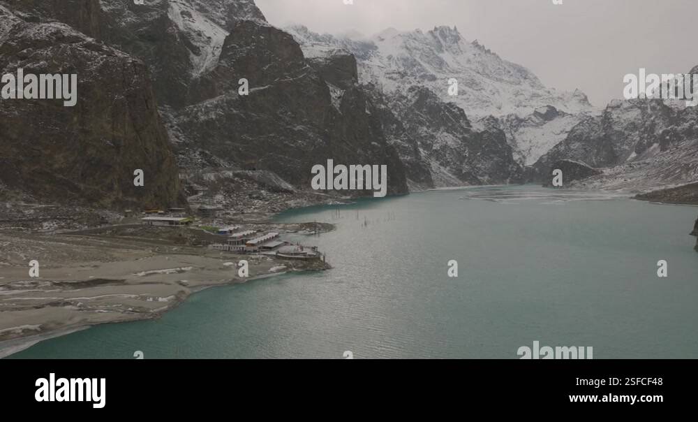 Stunning view of Attabad Lake, in Gojal Valley, Hunza, Gilgit Baltistan ...