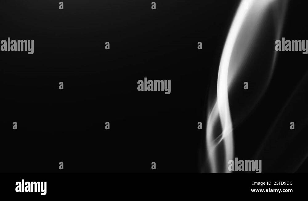 Realistic cloud smoke with streamline pattern. Abstract black and white ...