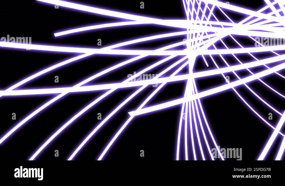 3D Streamline Geometries Drawing Purple Bold VJ Loop Animation ...