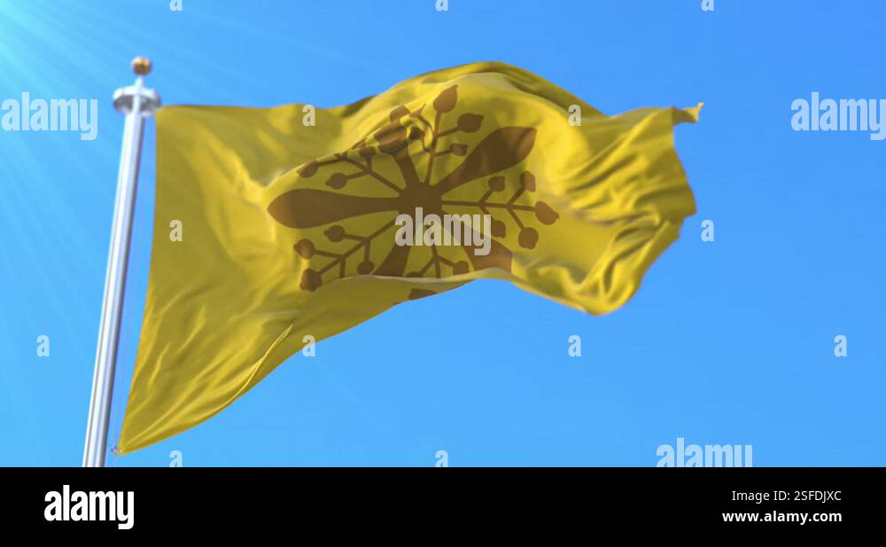 Flag of the Emperor of Manchukuo, Imperial Standard, State of Manchuria ...