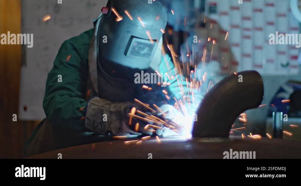 Blue collar industrial welder worker Stock Videos & Footage - HD and 4K ...