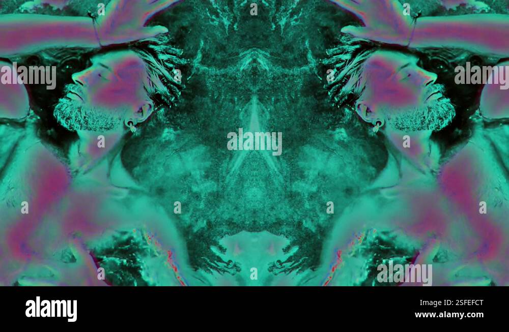 buddhism and meditation, hallucination with male figure, double ...