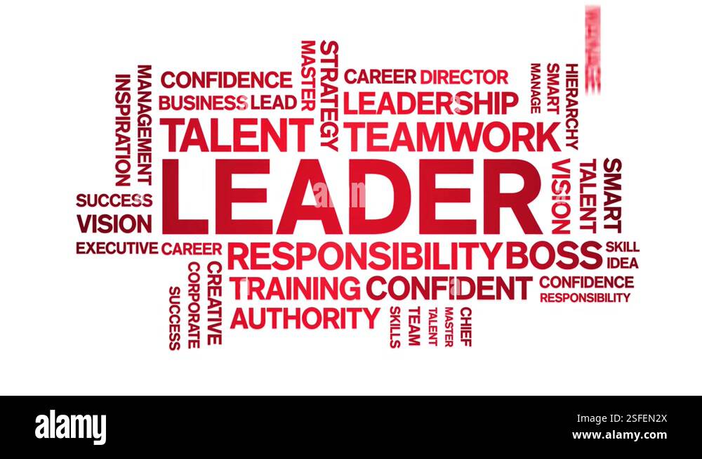 Leader animated tag word cloud,animation kinetic typography text ...
