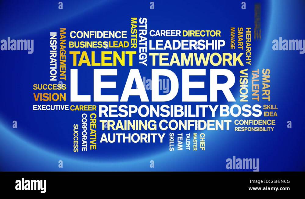 Leader animated tag word cloud,animation kinetic typography text ...