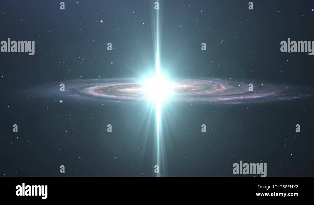 4K Disk of a spiral galaxy in the outer space Stock Video Footage - Alamy