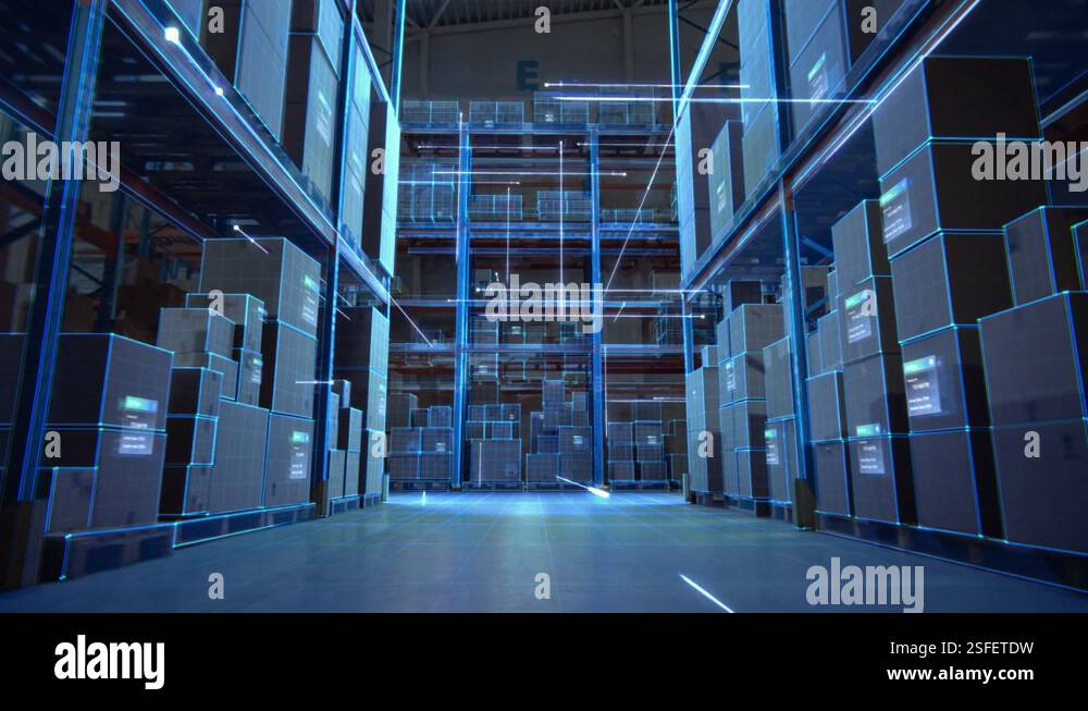 Warehouse VFX Animation Stock Video Footage - Alamy
