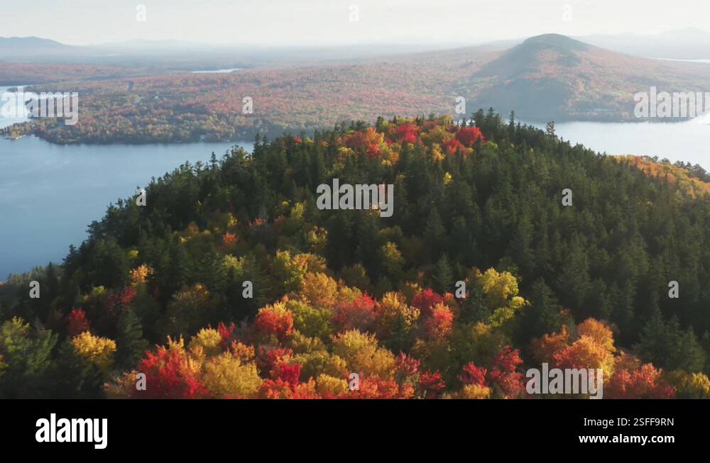 Dramatic scenery of beautiful autumn landscape with colorful foliage ...