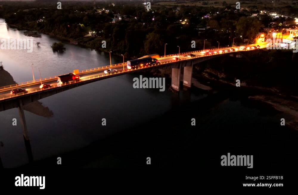 A Hyperlapse clockwise over mexican bridge in Alamo, Veracruz, Mexico ...
