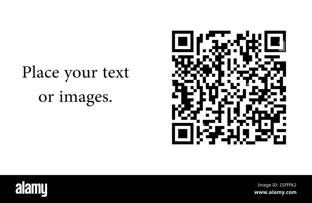 Sequence of QR codes on a white background. The QR codes encoded ...