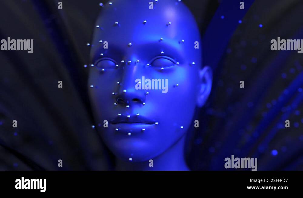 Face recognition, animation Stock Video Footage - Alamy