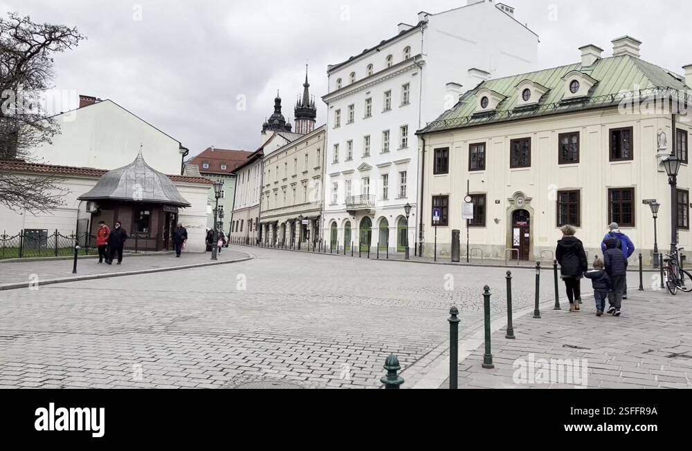Busy Krakow Poland Sidewalks in 4k Stock Video Footage - Alamy