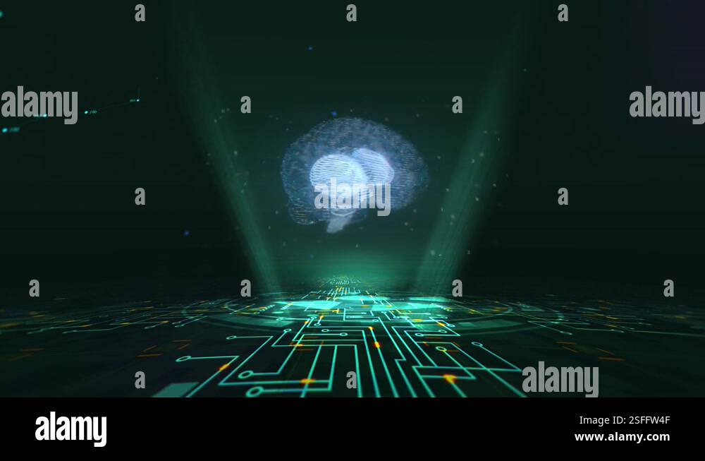 3d animation graphic design of brain and brain stem. 3D Animation of ...