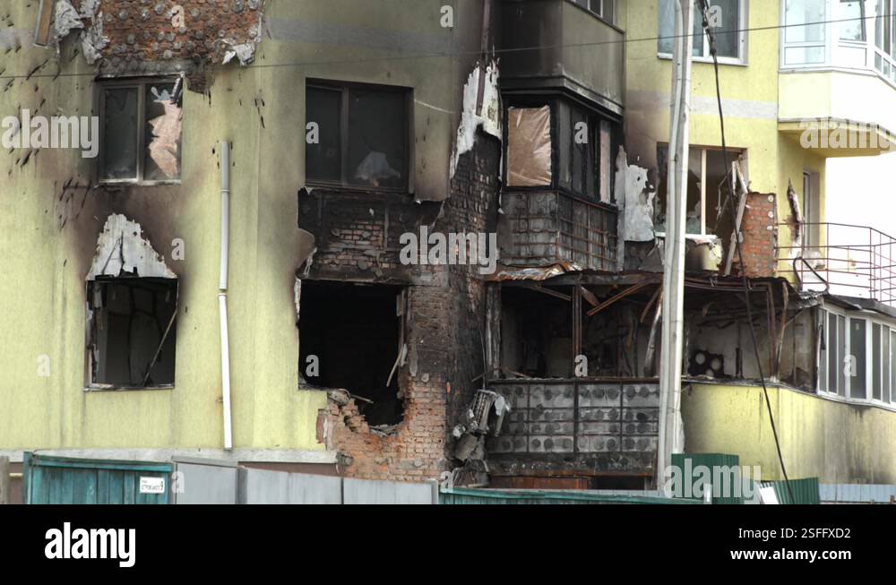 Ukraine.Bucha. War in Ukraine. Residential building bombed by Russian ...