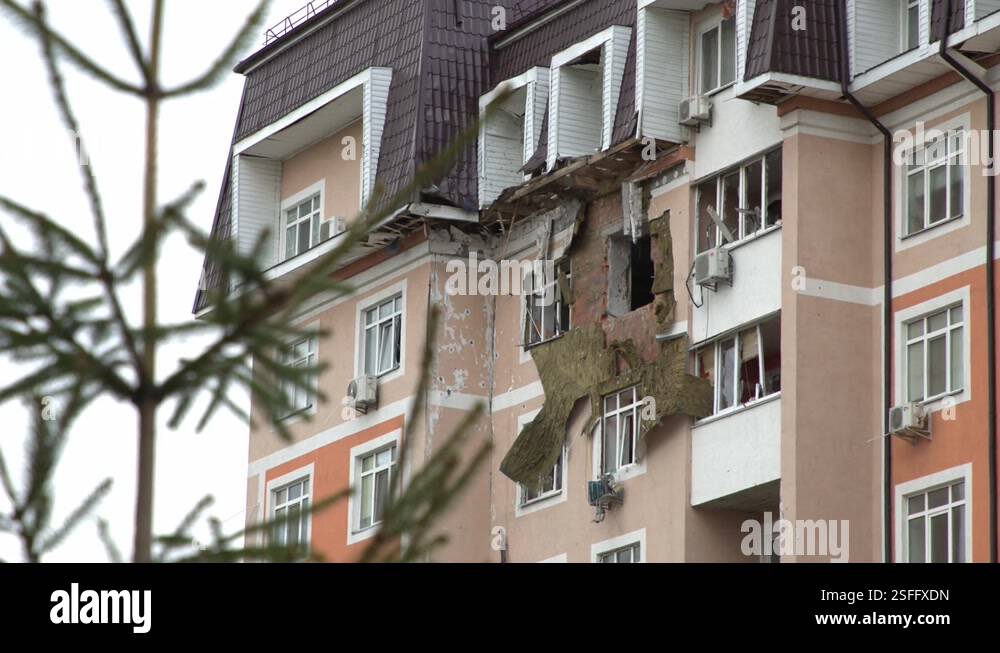 Ukraine.Bucha. War in Ukraine. Residential building bombed by Russian ...
