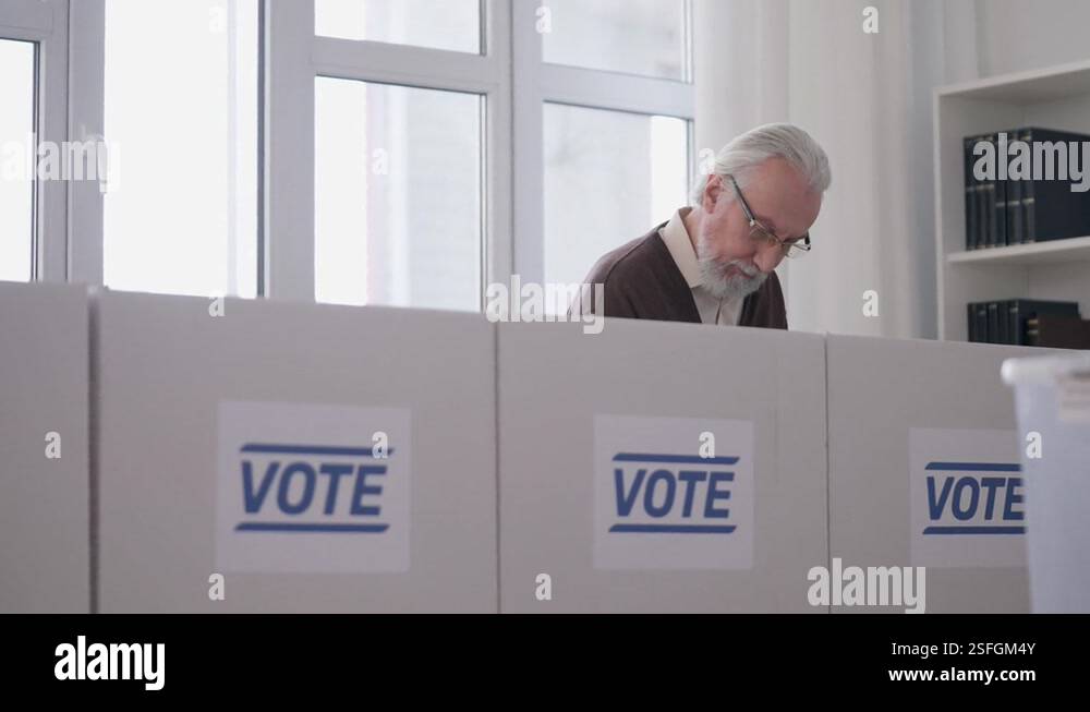 Voting booth old man Stock Videos & Footage - HD and 4K Video Clips - Alamy