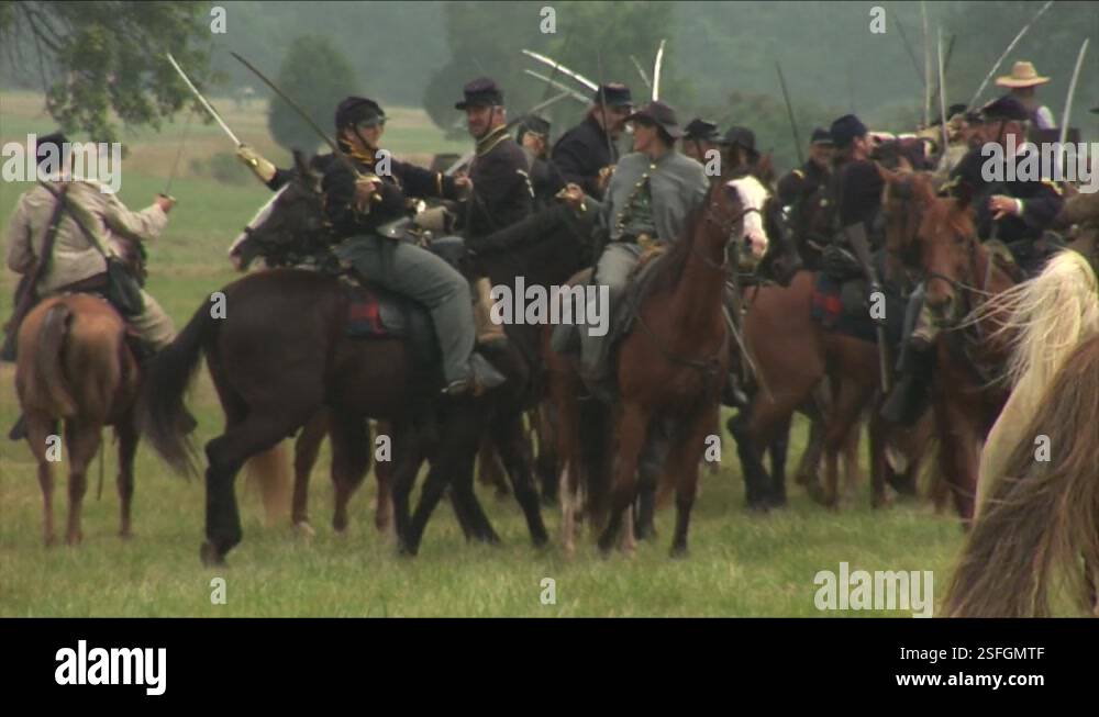 "Combat Camera" inside an intense Cavalry Battle - Civil War Battle ...