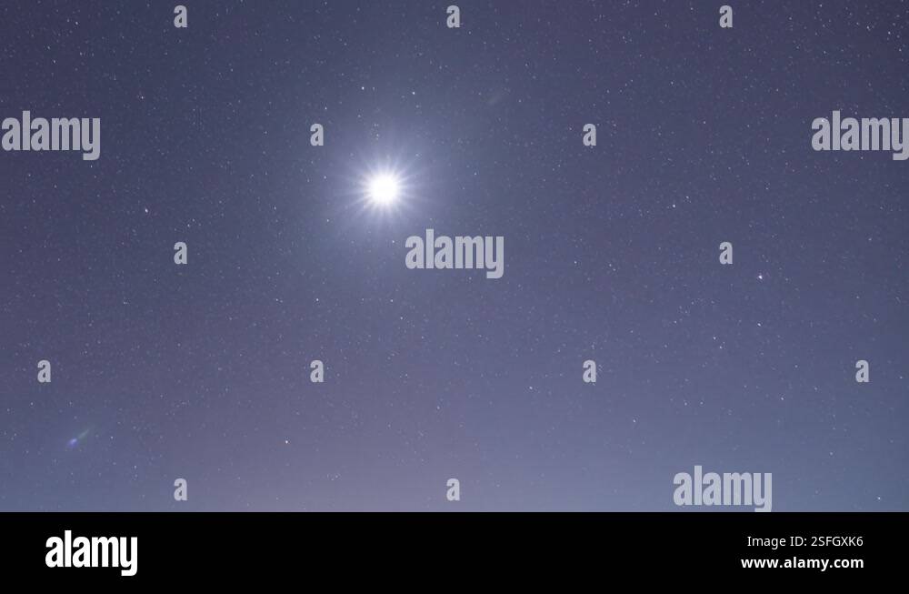 Stars moving across the night's sky Stock Video Footage - Alamy