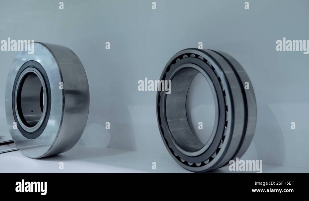New industrial bearings of various types and sizes are presented at ...