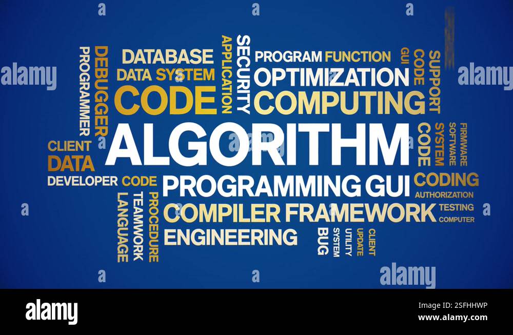 Algorithm Animated Word Cloudanimation Text Kinetic Typography