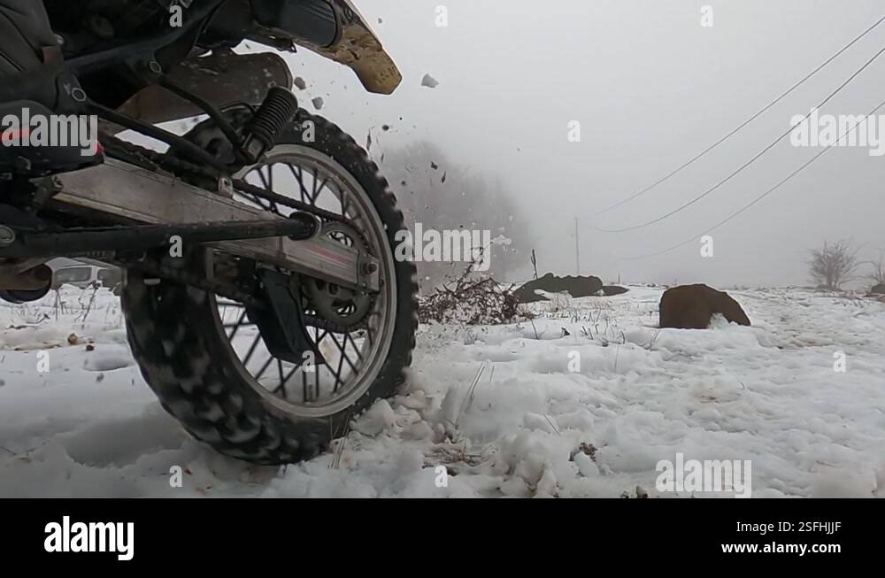 Close up of a custom motorcycle tire - drifting and tire burnout on a ...