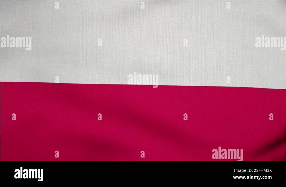 Unfolding flag of Poland Stock Video Footage - Alamy