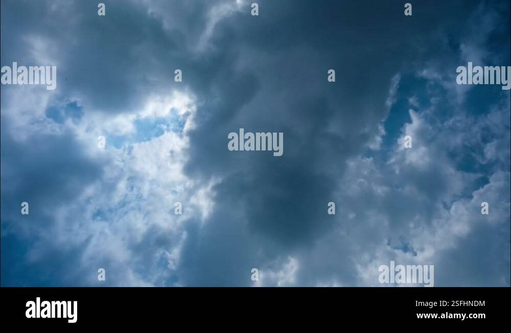 The time lapse of the sky and black cloud. Nature weather of dark sky Stock Video Footage - Alamy