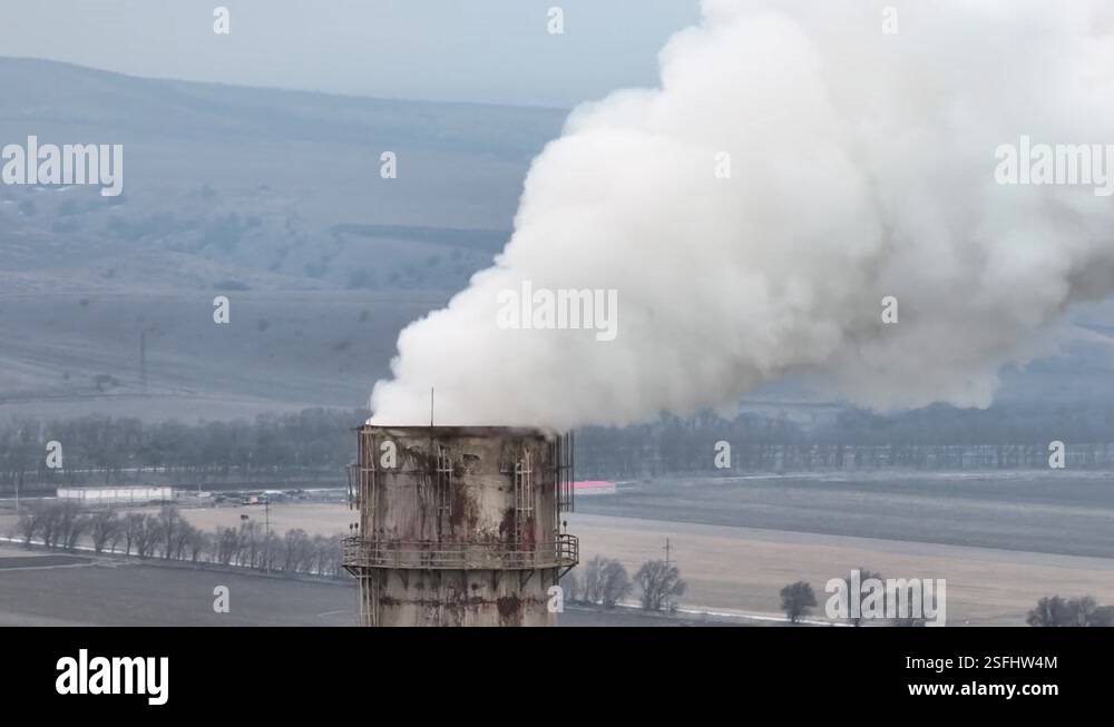 Aerial view of oil and gas petrochemical base industry and oil refinery ...