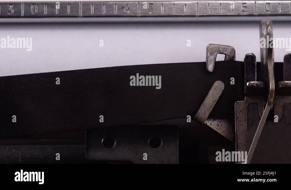 Typing phrase Attrition warfare on retro typewriter Stock Video Footage ...