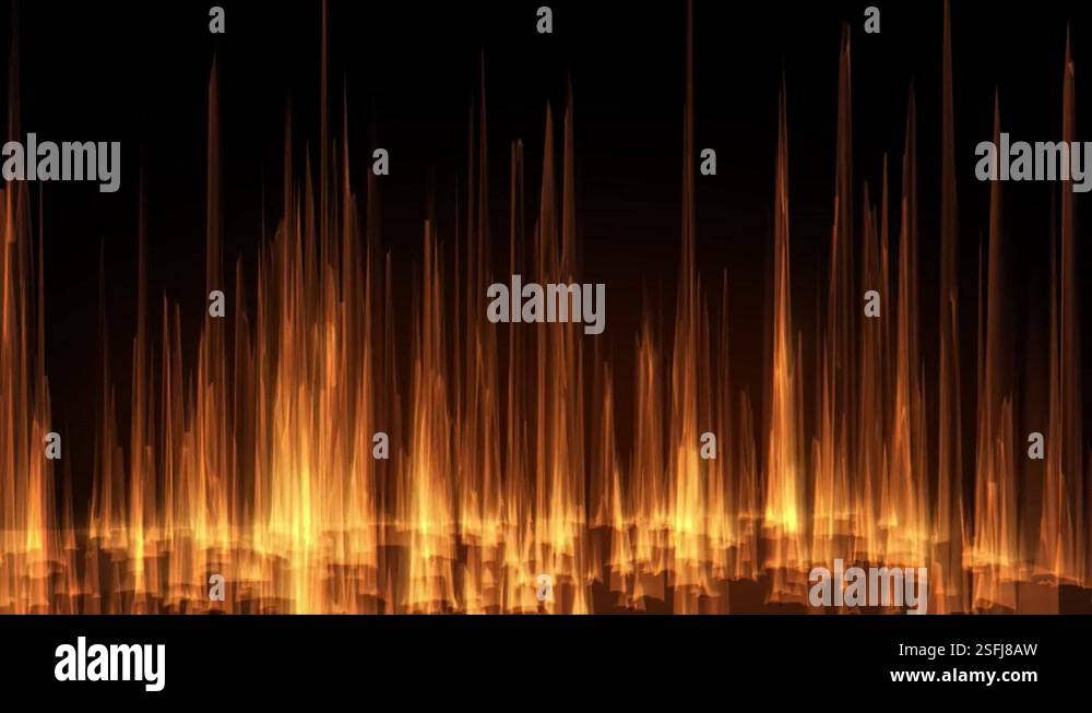 Abstract fantasy background energy wave spiky shiny form turning loop ...