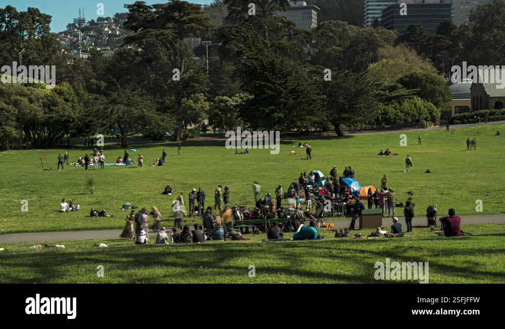 Hippy Hill Drum Circle, San Francisco, Golden Gate Park, Timelapse 8k ...