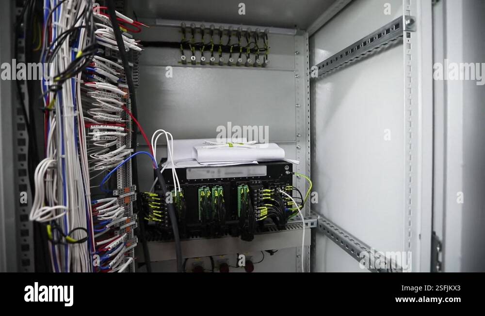 Electrical distribution panel Stock Video Footage - Alamy