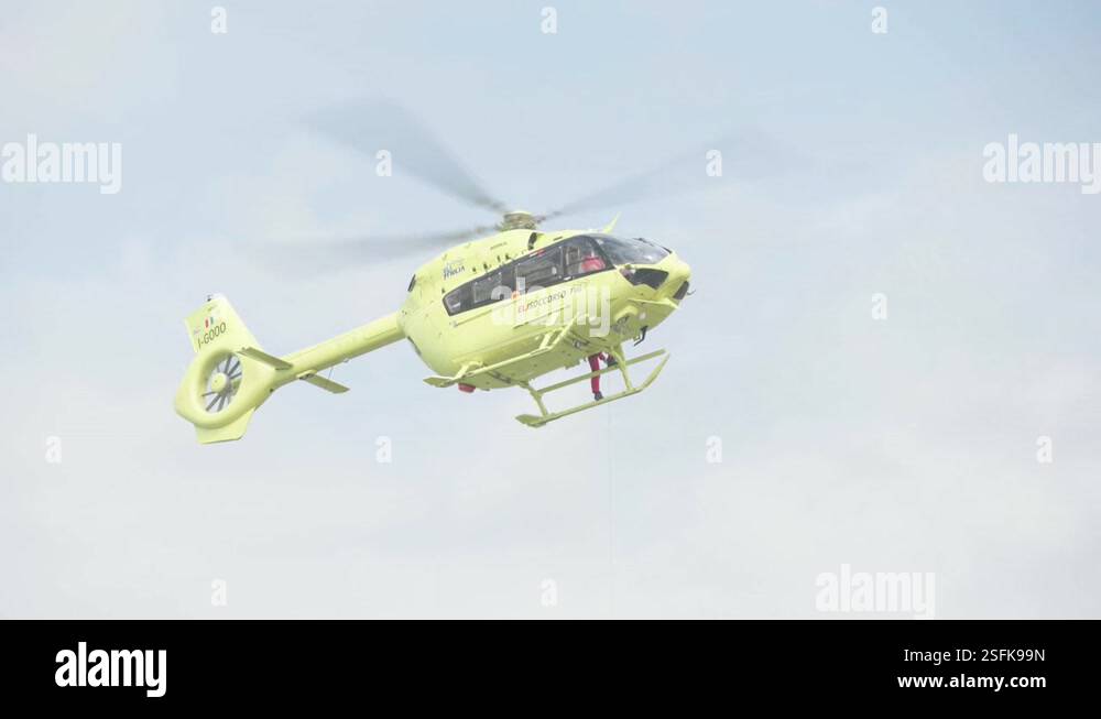Paramedic helicopter pull up the cargo hook 4K Stock Video Footage - Alamy