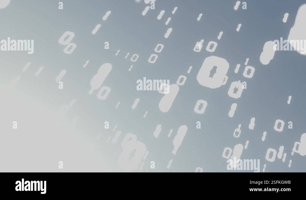 3D Binary Numbers in random order motion background 4K animation Stock ...
