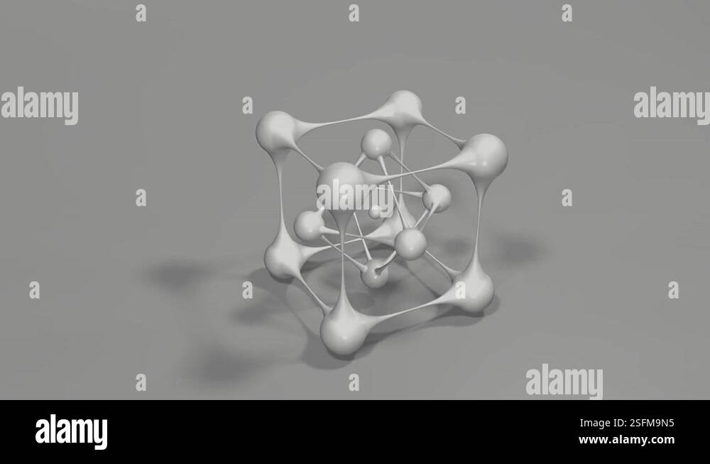 Perovskite calcium titanium molecule model Stock Video Footage - Alamy